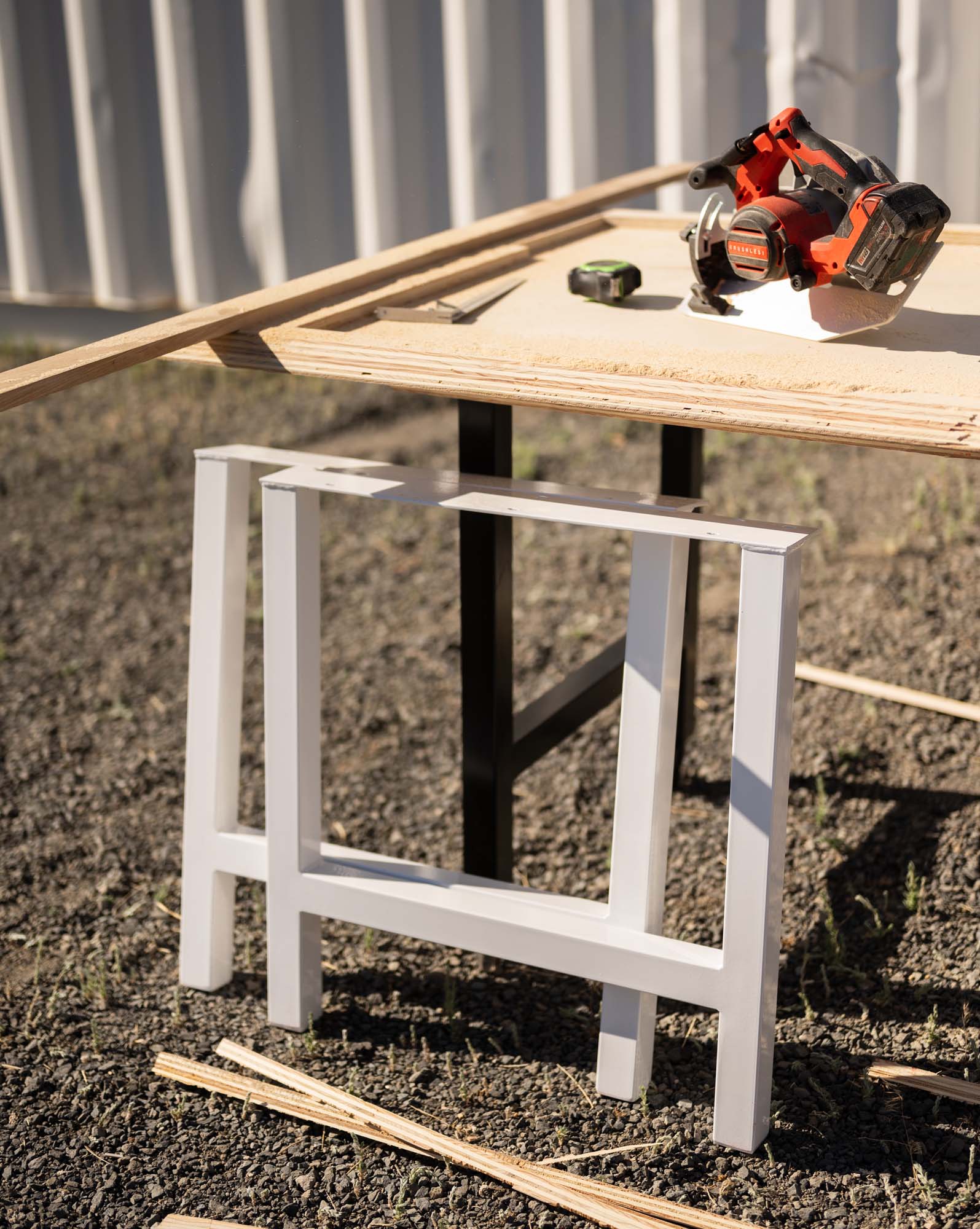 H-Frame Tube Steel Table & Bench Legs. Proudly Made in the USA – DIY ...